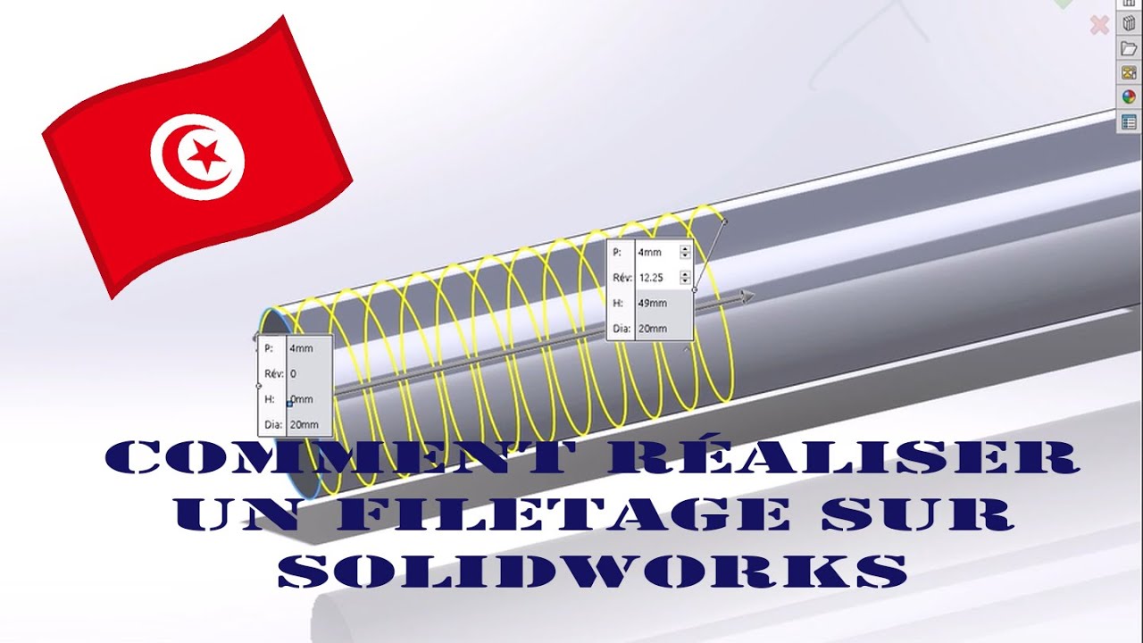 Bac Technique - Tp Mécanique - Comment Réaliser Un Filetage #solidworks ...