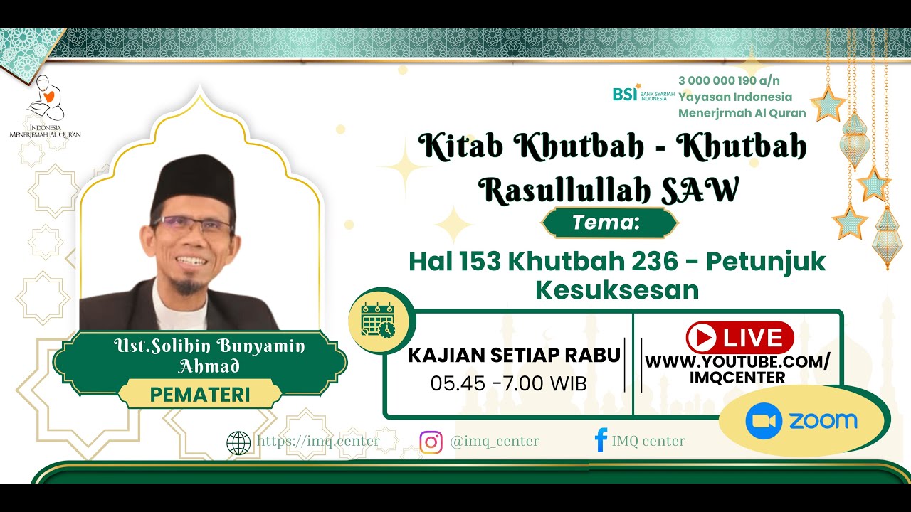20260114 Rabu Kajian Khutbah2 Rasulullah SAW Hal 153 Khutbah 236 ...