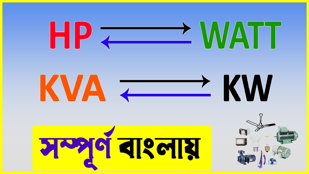 HP-KV-KW-KVA কি? এগুলি কিসের একক?What is HP-KV-KW-KVA? What is the unit ...