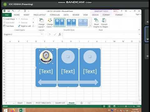 1:00 TO 1:30 (INSERT SMART ART IN MS EXCEL 2013) (PART-1) BY BHARTI CHANDANI (7 DEC 2023) - YouTube