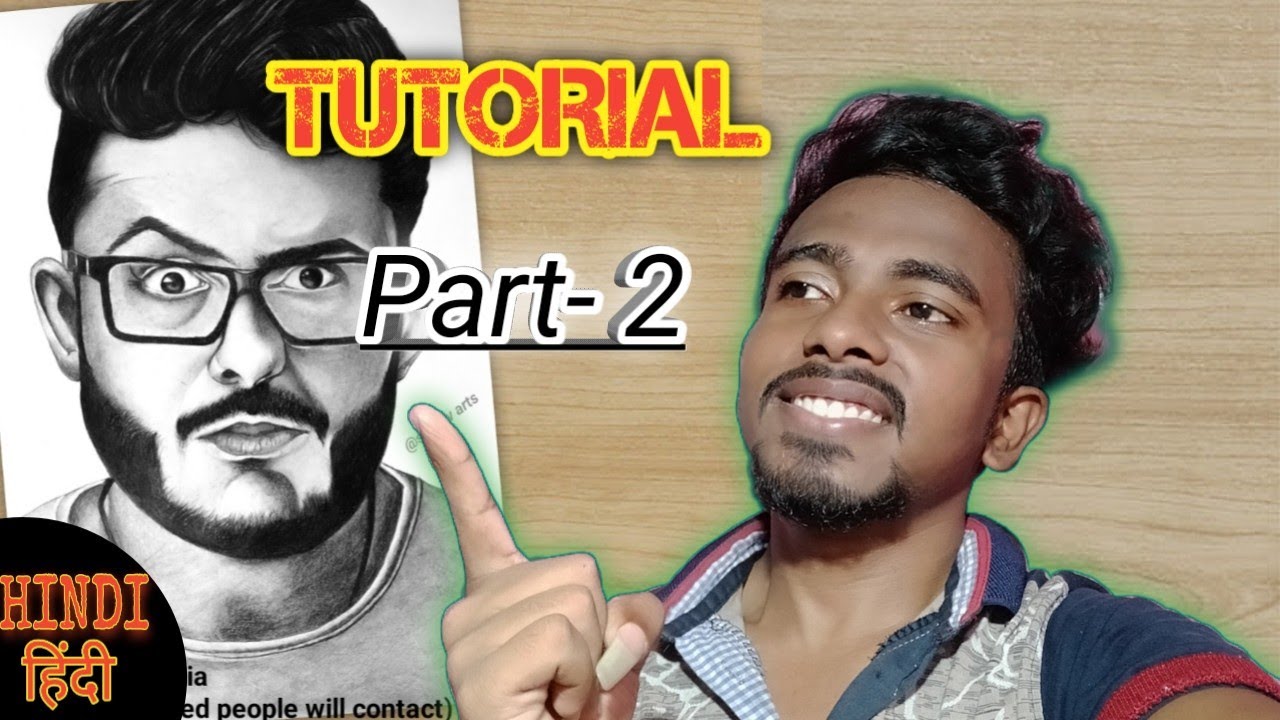 CARRY MINATI || pencil sketch || TUTORIAL/ PART-2, BY sourav arts ...