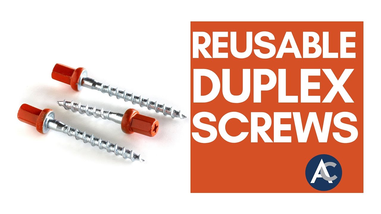 The Amazing Reusable Duplex Screw - YouTube