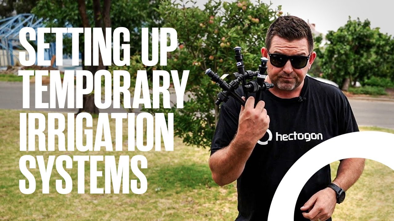 How to set up a DIY Above-Ground Irrigation System - YouTube