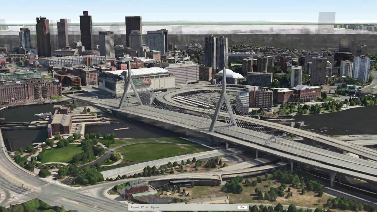 FLYING OVER BOSTON [WITH 3D FLYOVER] - YouTube
