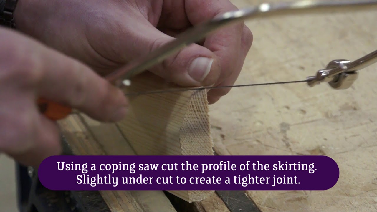 Carpentry Joints - Skirting Internal Scribe - YouTube