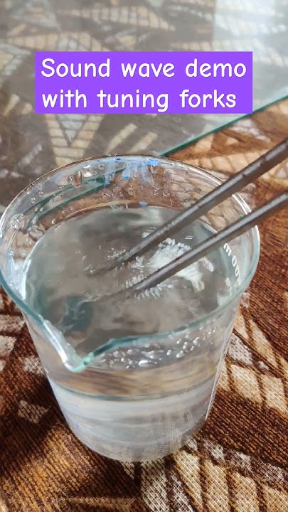 Sound wave demo with tuning forks #sound #tuningfork #physics #science ...