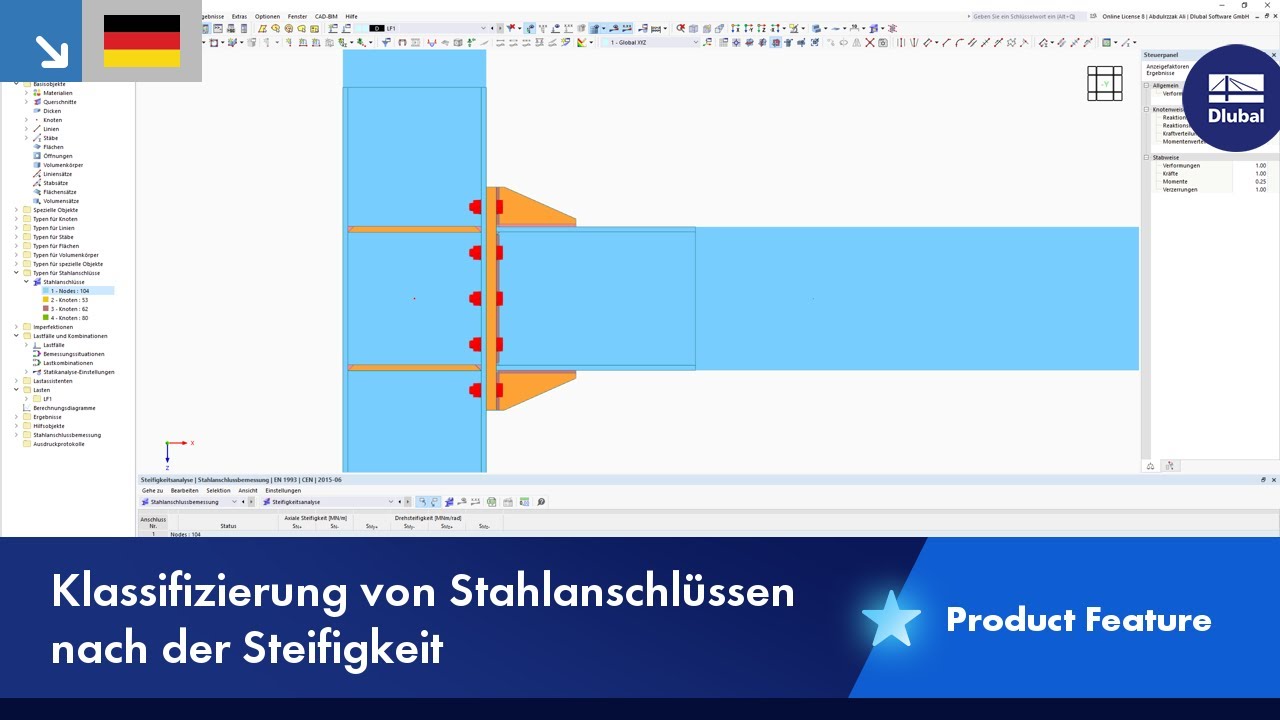 Klassifizierung von Stahlanschlüssen nach der Steifigkeit - YouTube