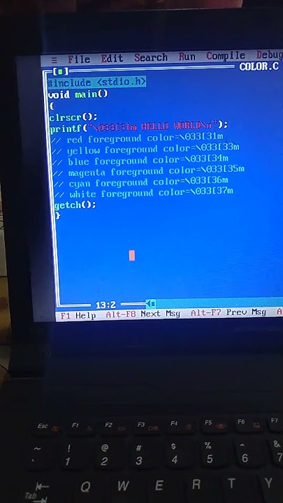 How to add foreground color in c programming | foreground color tutorial in c programming ...