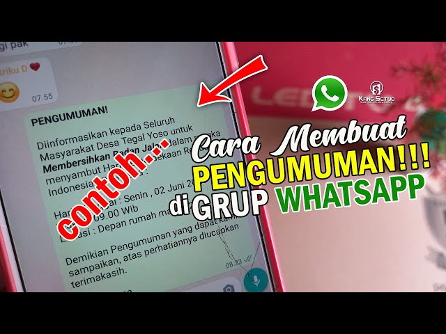 Mudah Banget! Begini Cara Membuat Pengumuman di WhatsApp Mudah Banget! Begini Cara Membuat Pengumuman di WhatsApp