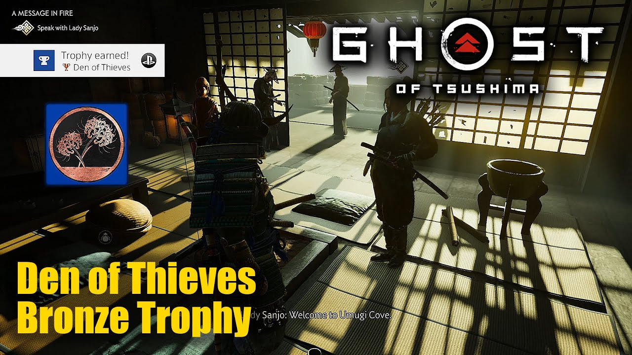 Ghost of Tsushima - Den of Thieves Trophy Guide (Discover Umugi Cove ...