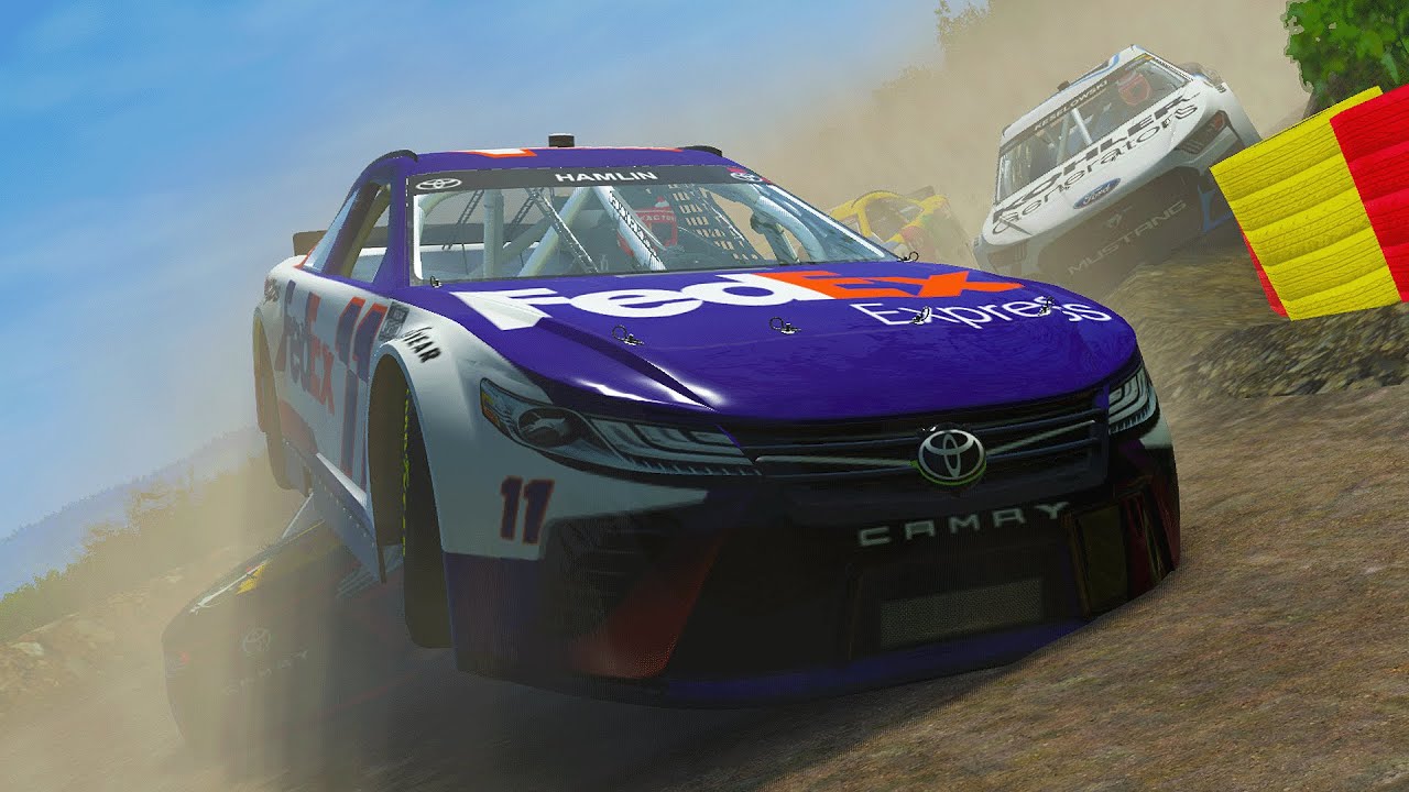 RACING NASCAR ON RALLYCROSS TRACKS! - YouTube