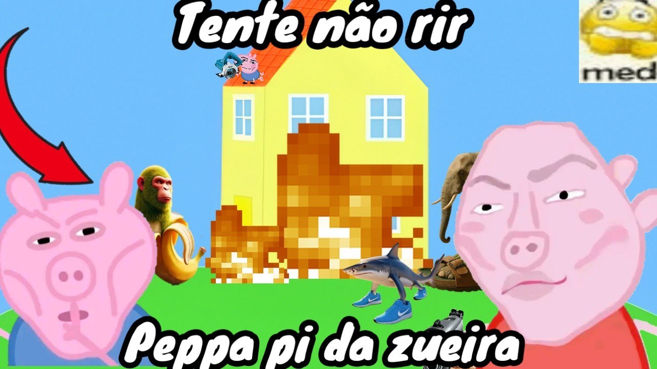 🔥 PEPPA PIG CALVA DA ZUEIRA – VERSÃO 1 HORA 😂🐷 (COMPILADO 1 HORA TENTE ...