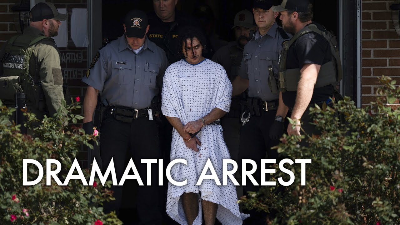 DRONE shows captured Pennsylvania fugitive Cavalcante being moved to ...