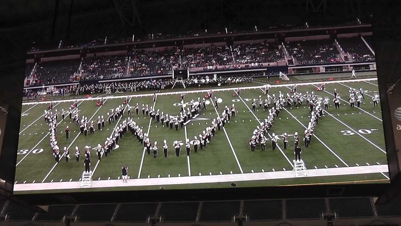 WTAMU Band AT&T (Cowboy) Stadium Video Screen View 2012 - YouTube