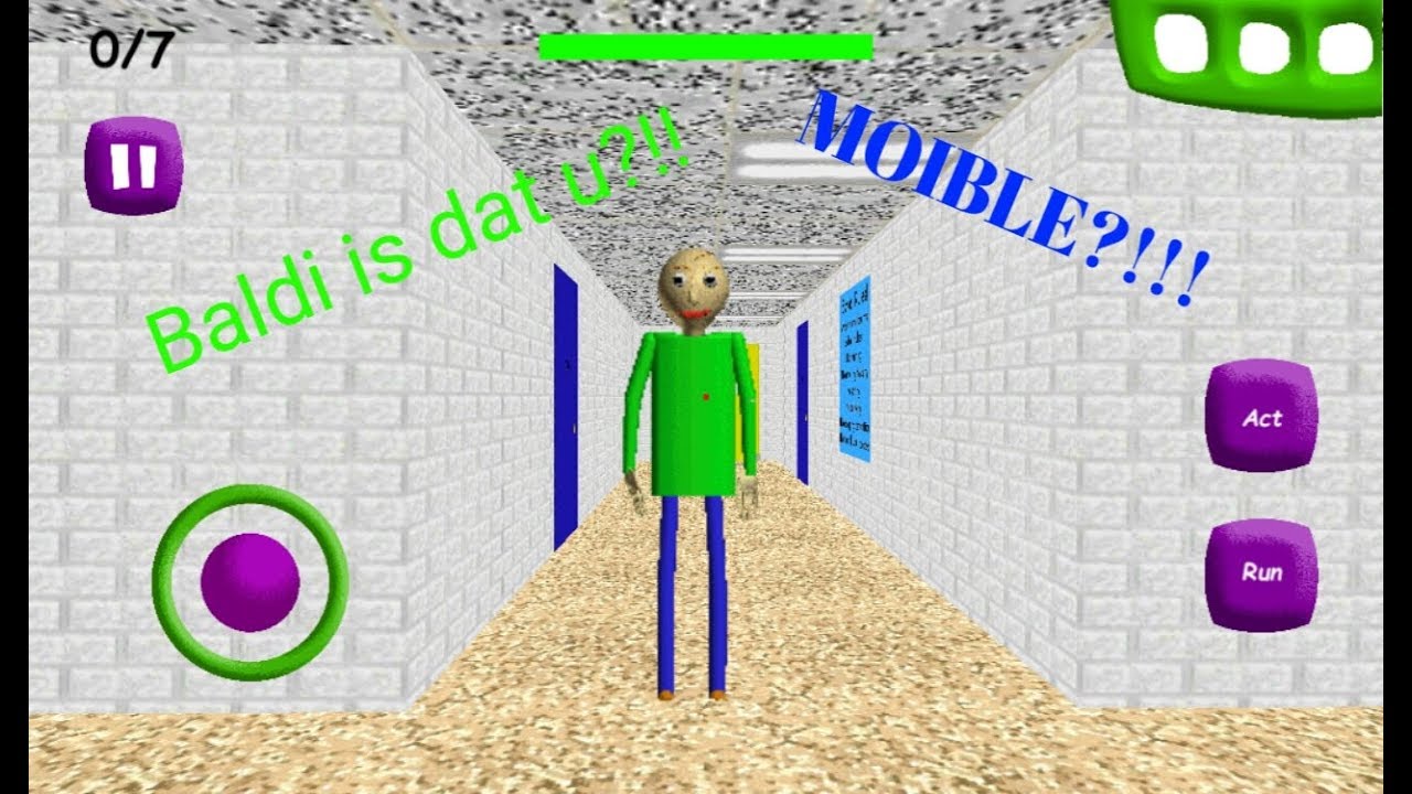 How to get baldi basics on moible - YouTube