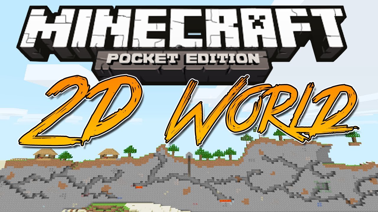 2D Minecraft! - Minecraft Pocket Edition - YouTube