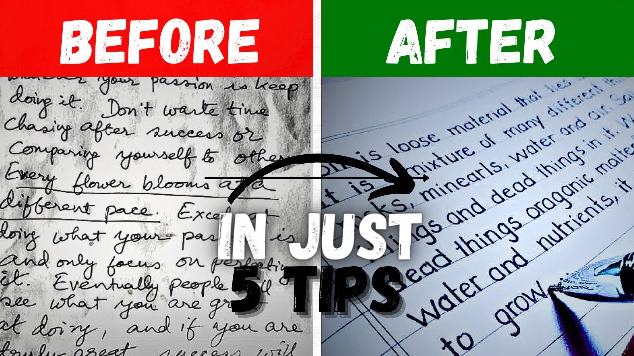 5 Simple TIPS to Improve Your Handwriting Skills 😲 | SECRET TIPS TO ...