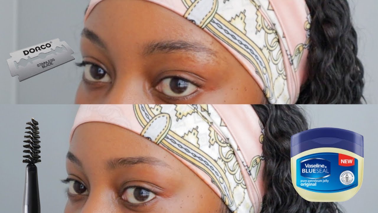 DETAILED: How to shape your eyebrows with razor blade for beginners ...