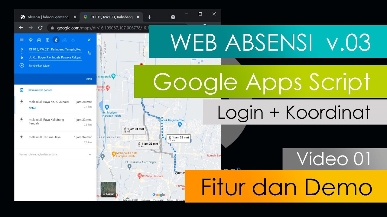 [V03] 1. Demo & Fitur - Web Absensi dengan google script & spreadsheets ...