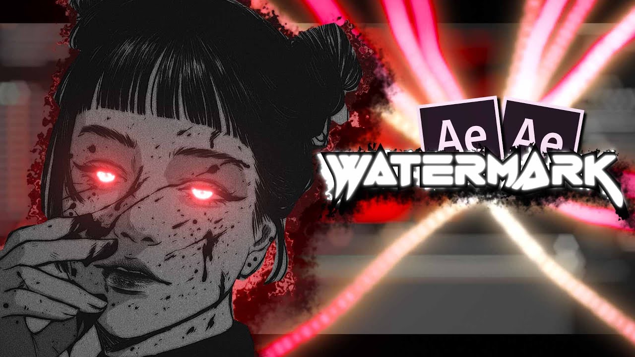 Tutorial Wiggle Watermark For Edits in AE ┃After Effects Tutorial - YouTube
