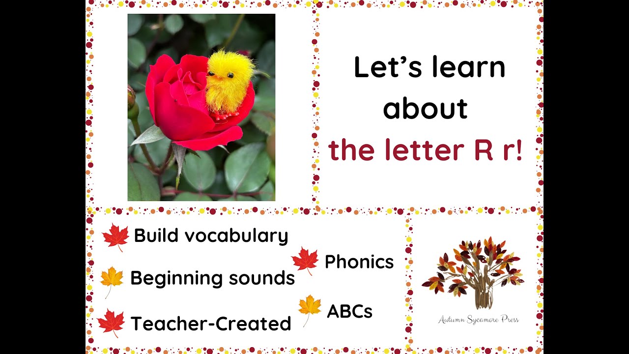 Learn the letter R r- Cute little animals teach letters, sounds, and ...