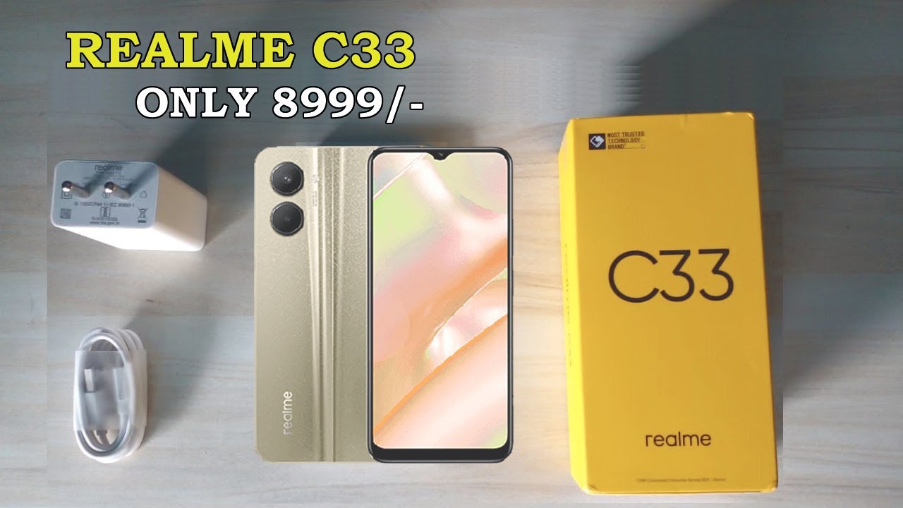 Realme C33 Unboxing and Quick Review - Premium Design😍 | 5000mAh ...