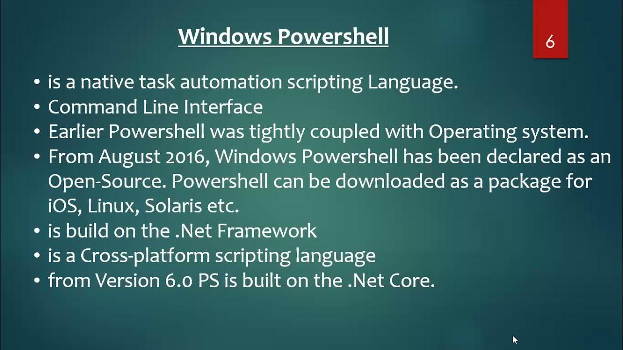 Windows PowerShell Automate for Beginner Day 1 session | System ...