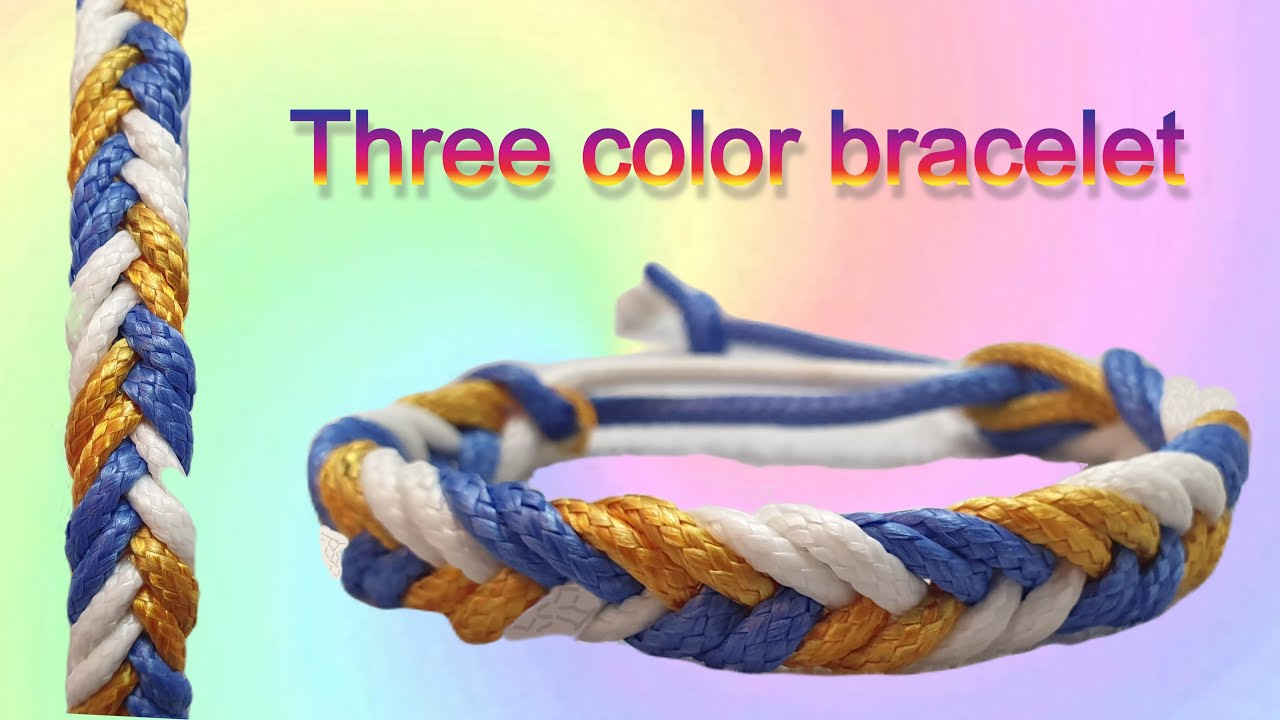 Three color bracelet - YouTube