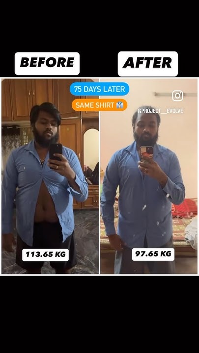 Before vs After loosing 16kg in 75 days #weightlossjourney #walkingforweightloss - YouTube