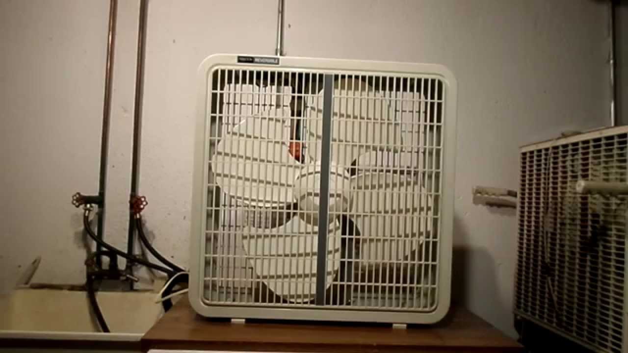 1987 Robeson 20'' Reversible Box Fan Model 2385 (after) - YouTube