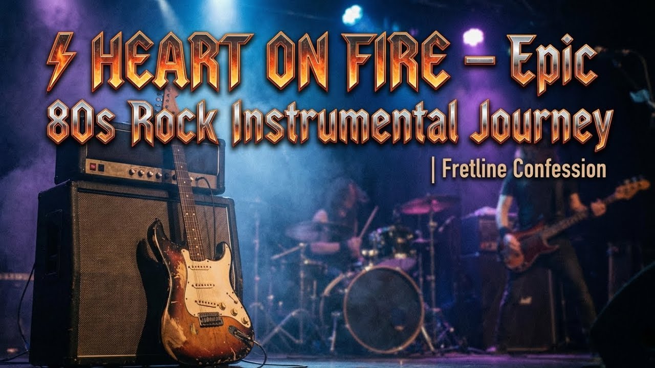 ⚡ Heart on Fire – Epic 80s Rock Instrumental Journey | Fretline ...