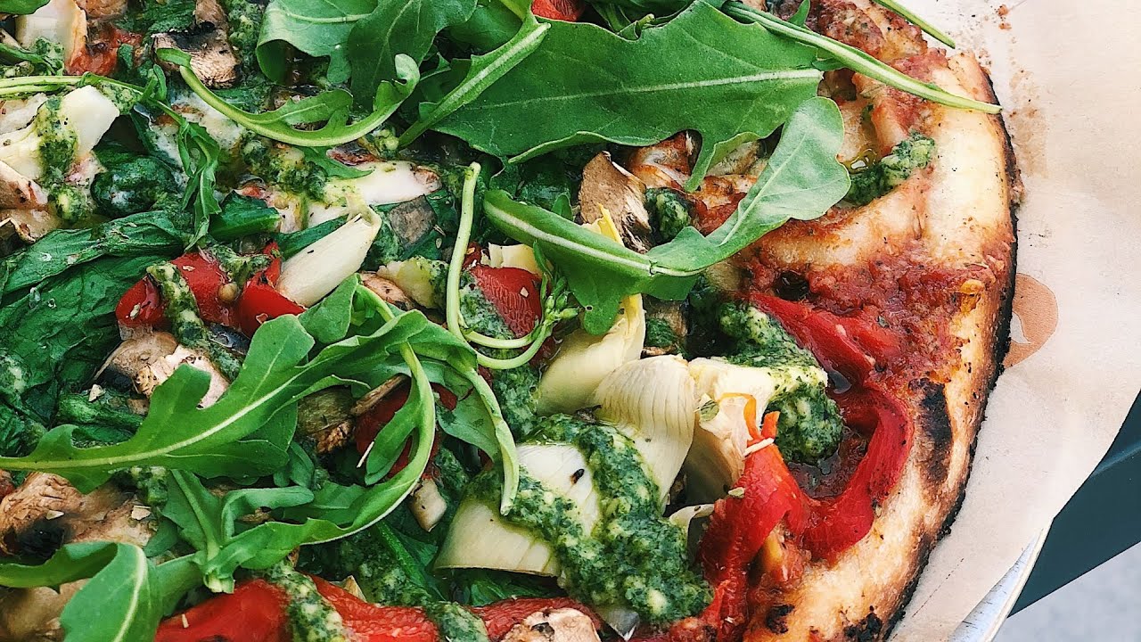 Vegan Veggie Pizza With Almond Cheese | Simple Plant-Based Recipe ...