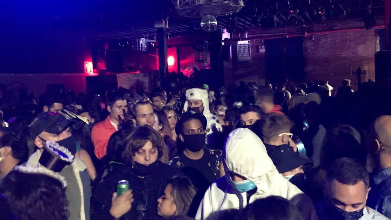 Officials shut down massive party inside warehouse in Brooklyn - YouTube