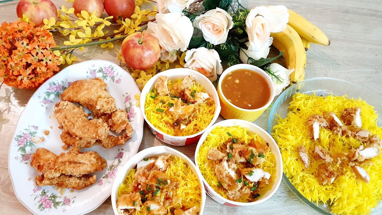 Rizo rice bowl and chicken strips recipe (Rizo rice how make)(yummy ...