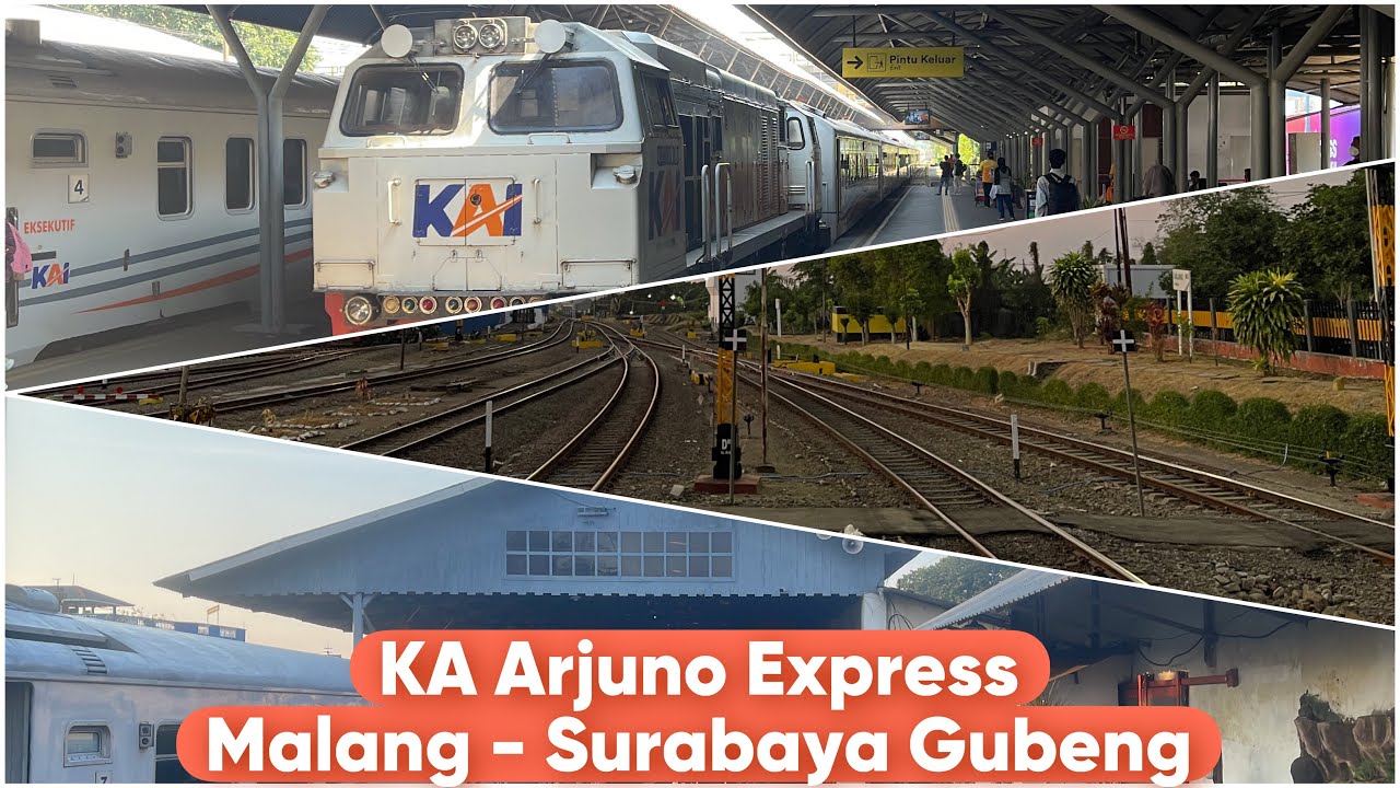 Naik Kereta Yang Tukang Minjem Rangkaian ‼️Naik KA Arjuno Express ...