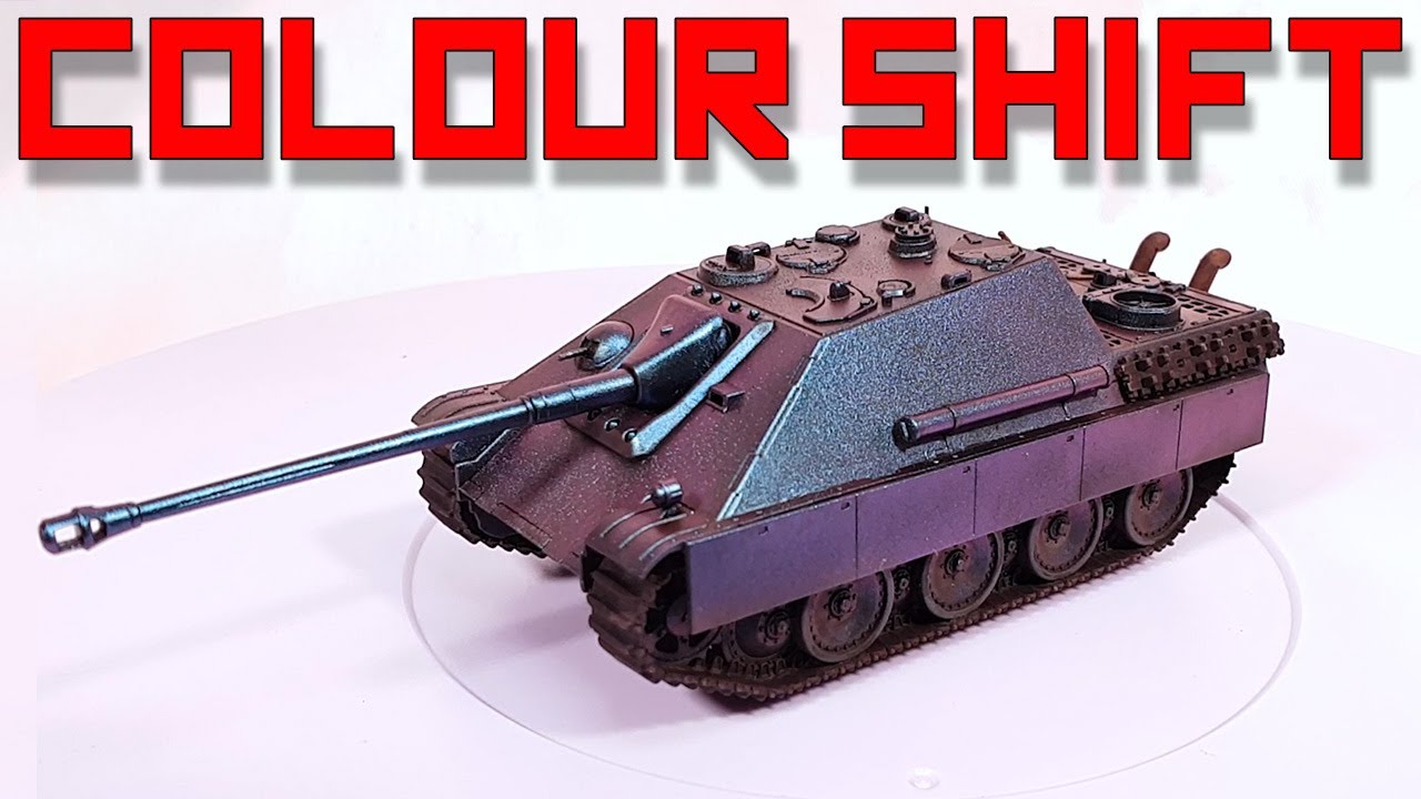 Painting a Colour Shifting Jagdpanther with SMS Paint. - YouTube