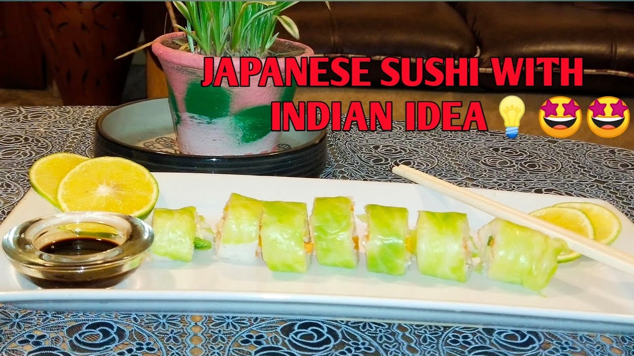 SUSHI/HOW TO MAKE JAPANESE SUSHI/STEP BY STEP SUSHI RECIPE/EASY SUSHI ...