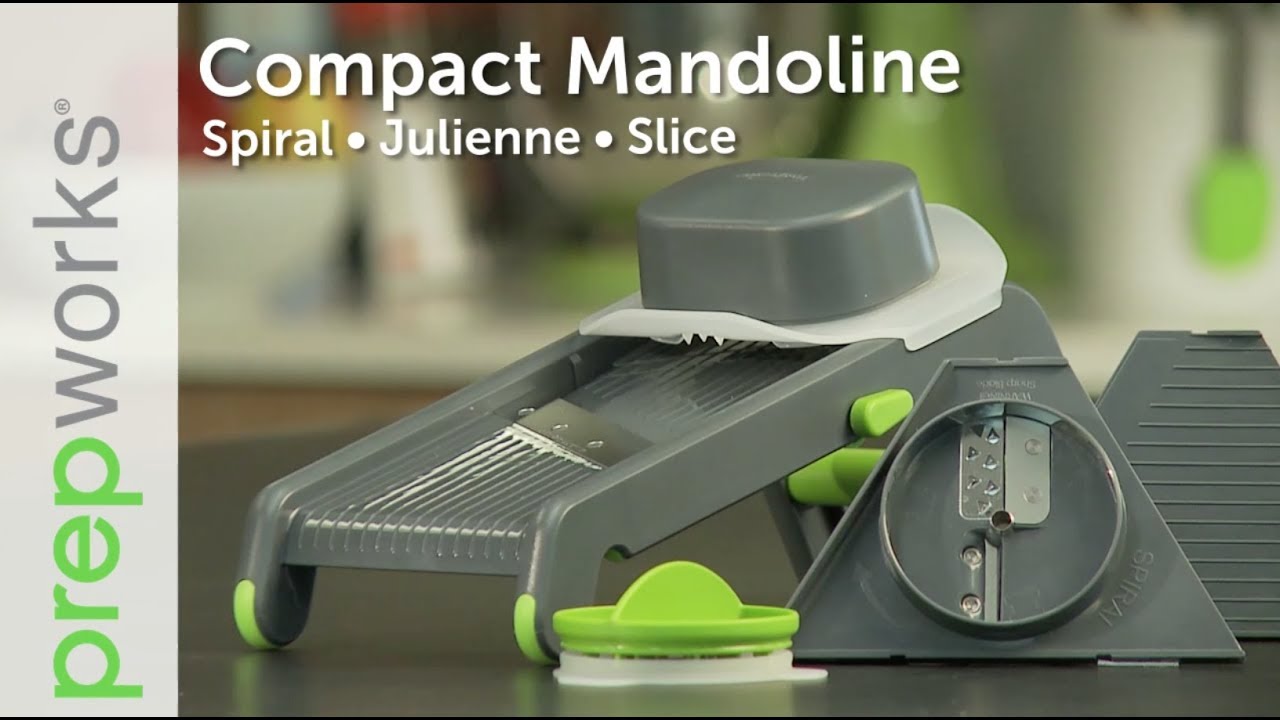 Prepworks Compact Mandoline - Slice - Julienne - Spiral - YouTube