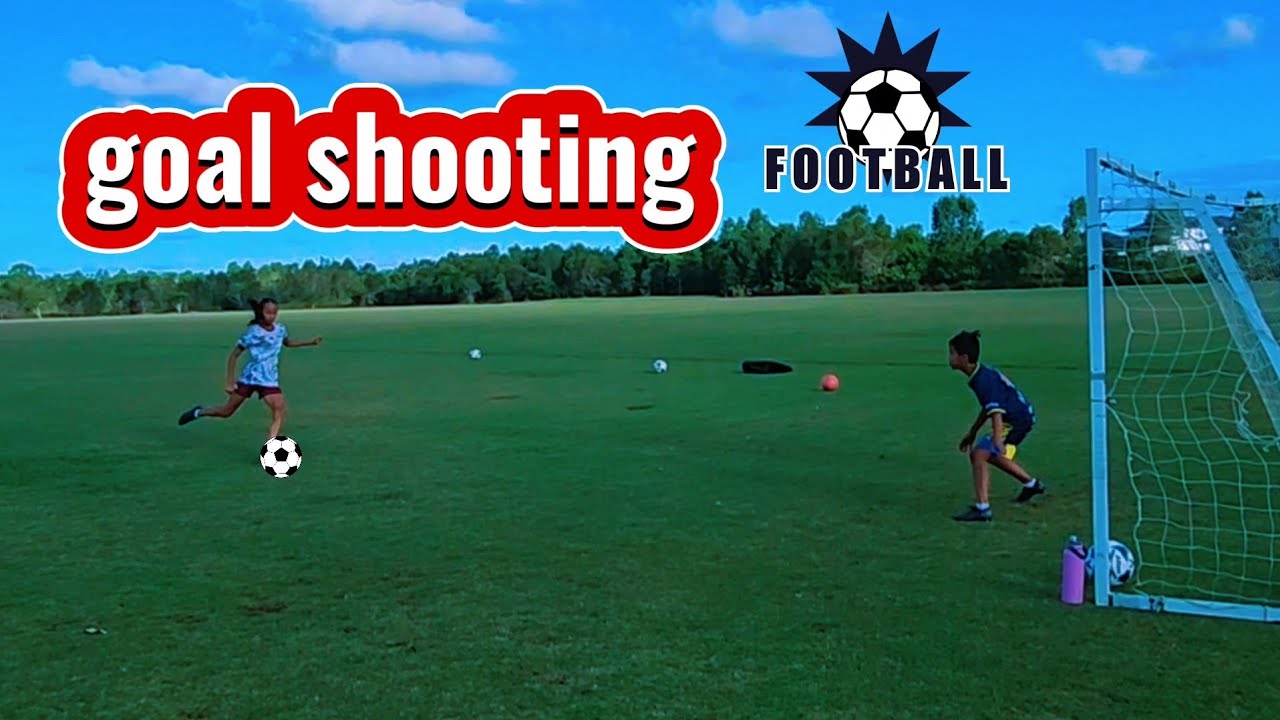 Some goal shooting practise - YouTube