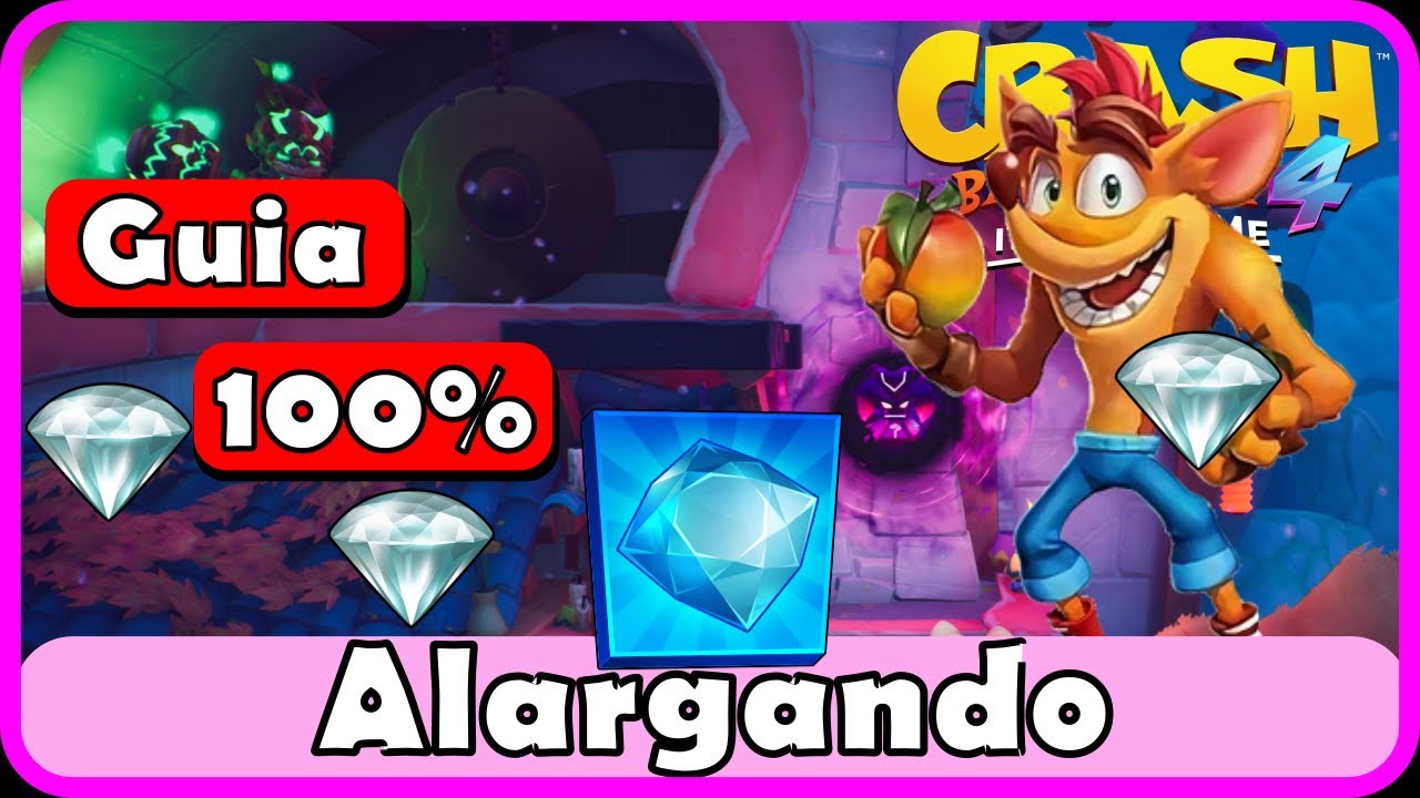 GUIA 100% Alargando GEMA AZUL 💎TODAS las GEMAS | CRASH BANDICOOT 4 ...
