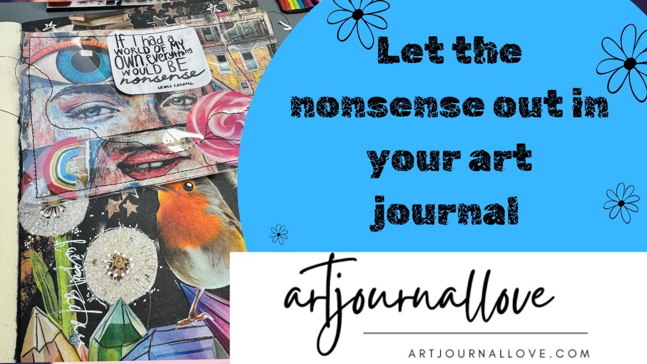 Collage is such a great way to let the nonsense out in your art journal ...