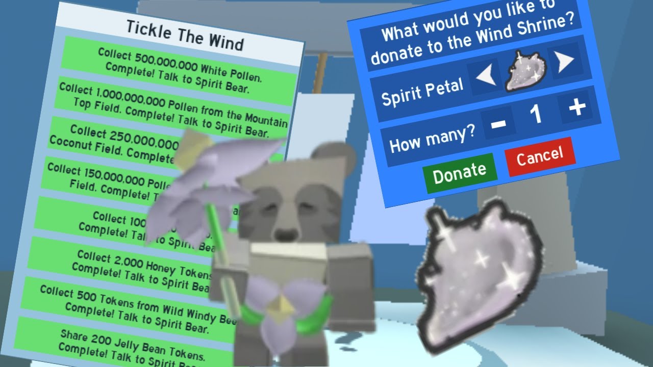 Getting 2nd Spirit Petal and Donating it to the Wind Shrine! | Bee ...