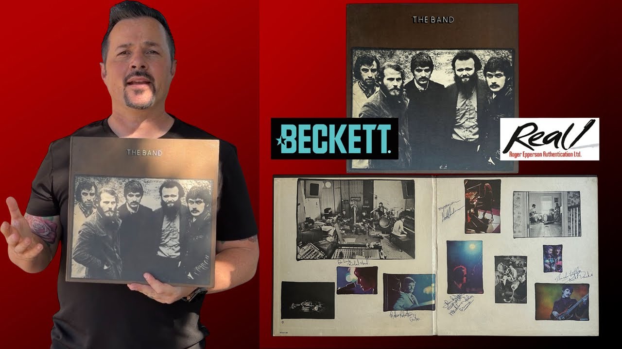 The Band Amazingly Rare VINTAGE Group Signed “Brown” Album with ...