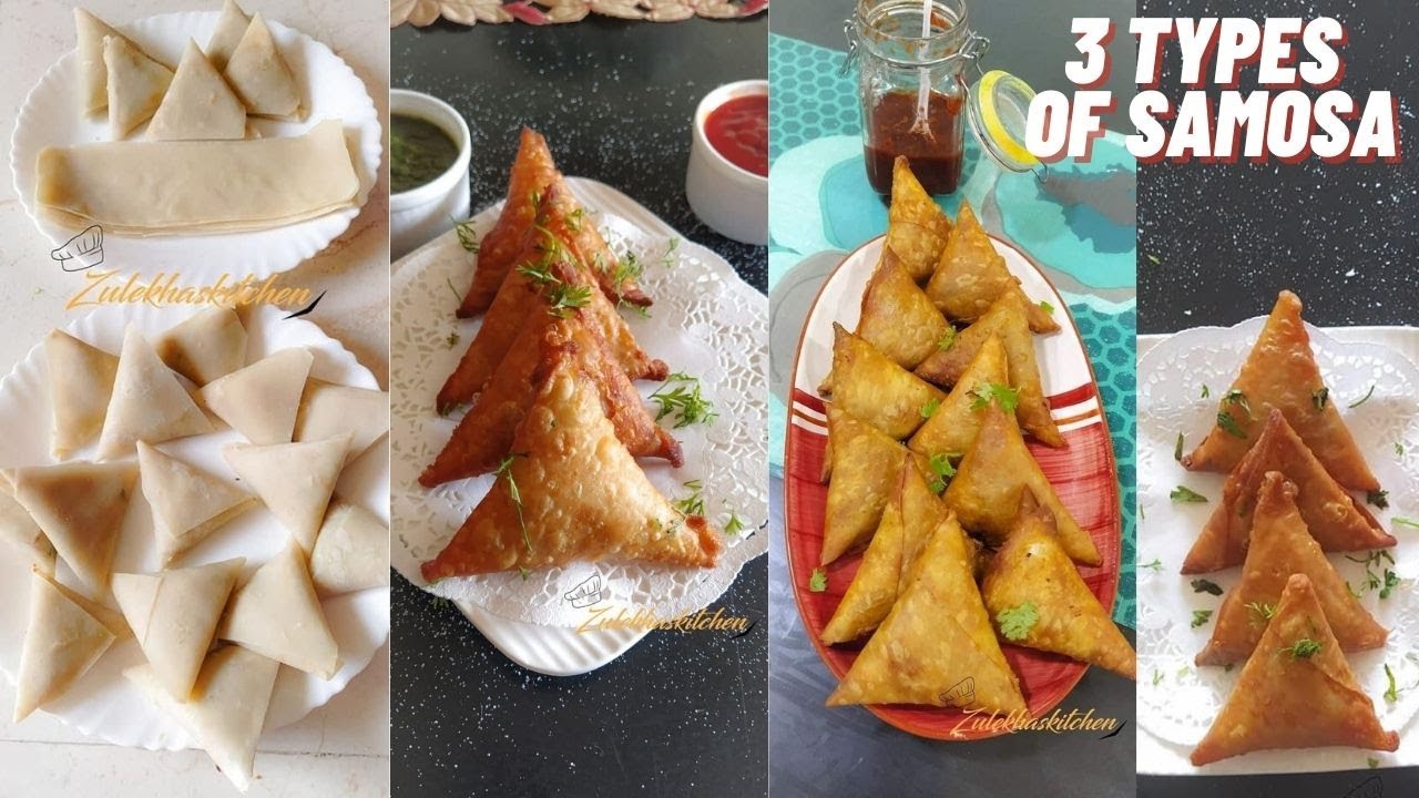 3 Types of Samosa | Chinese Samosa | Chicken Samosa and Mutton Samosa ...