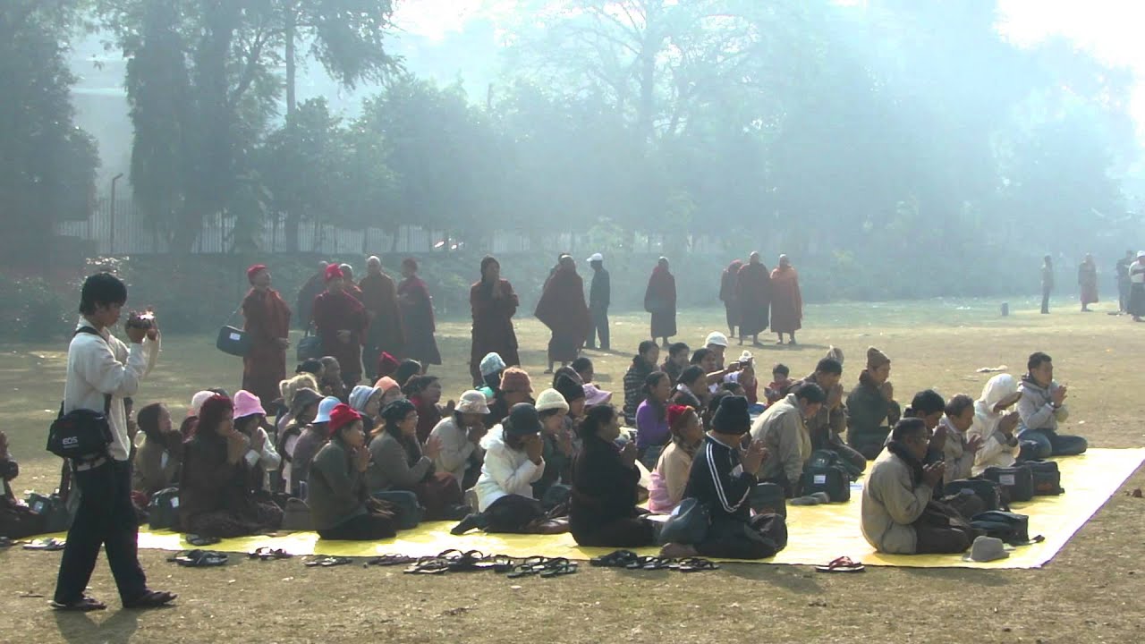 The Buddha preached his first sermon in the deer park at Sarnath - YouTube