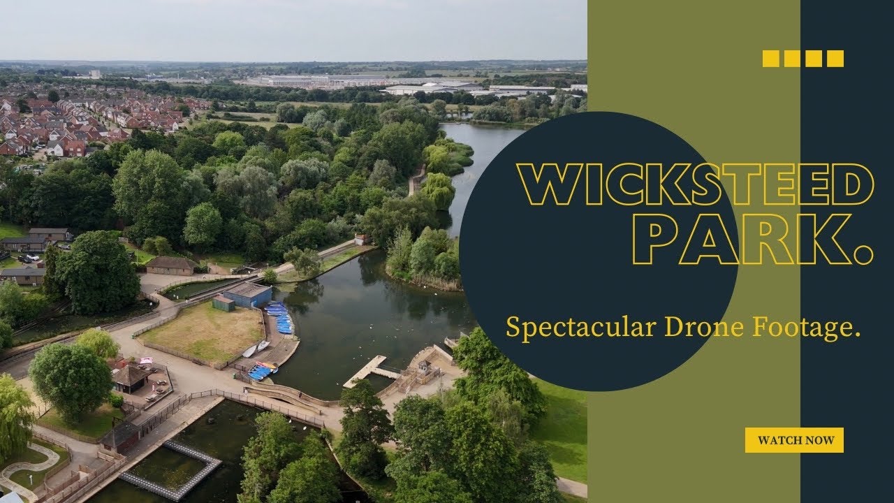 Spectacular Wicksteed Park Kettering | Stunning Drone Footage 4K | DJI ...