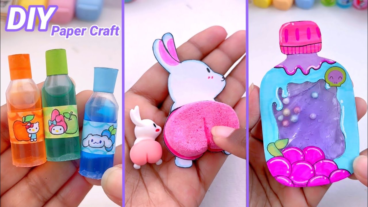 DIY Miniature Crafts Idea / Easy Craft Ideas / school hacks / mini ...