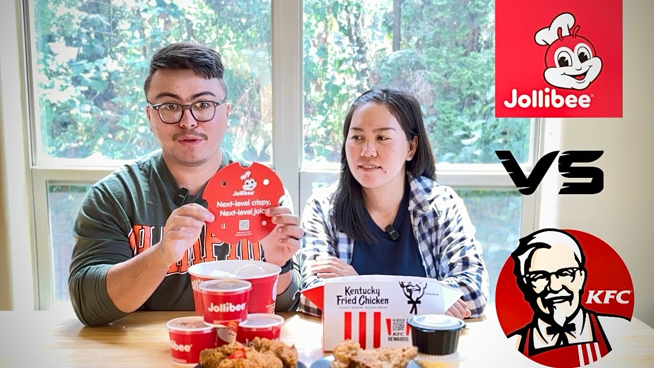 Jollibee vs KFC Fried Chicken - YouTube