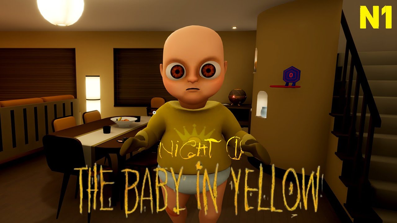 This Baby is So Scary | The Baby in Yellow | Night 1 - YouTube