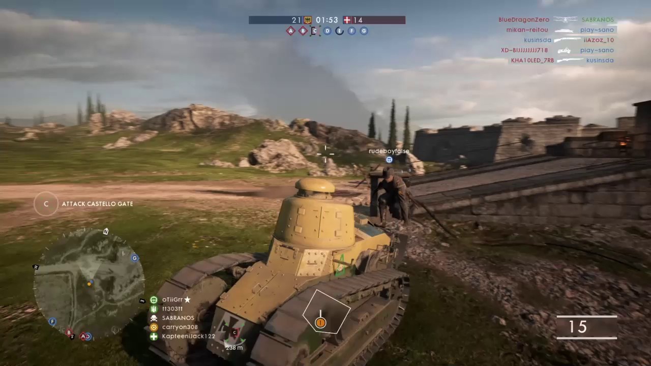 BF1! New two tone distinguished skin (light tank ) - YouTube